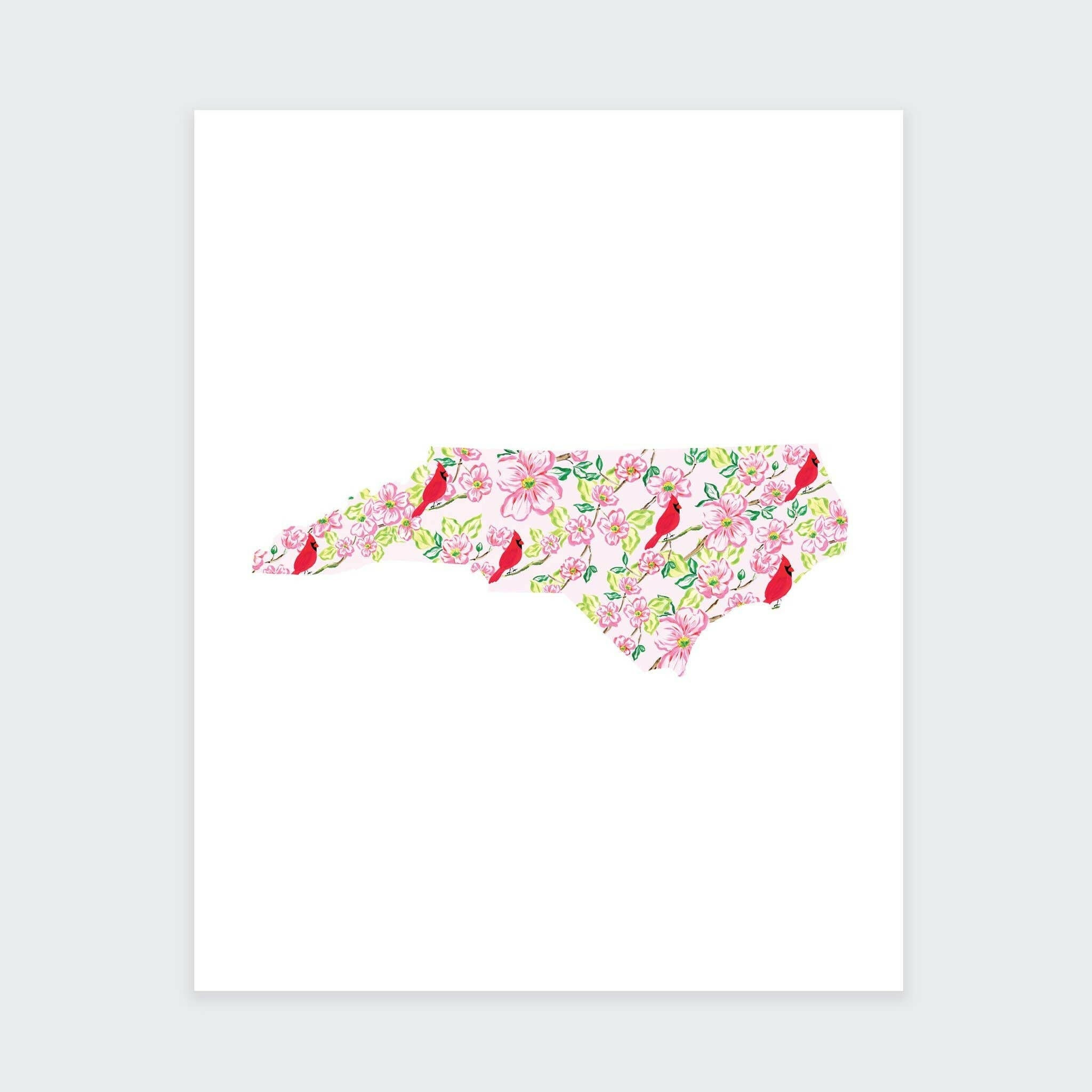 North Carolina State Art Print – Reverie Goods & Gifts